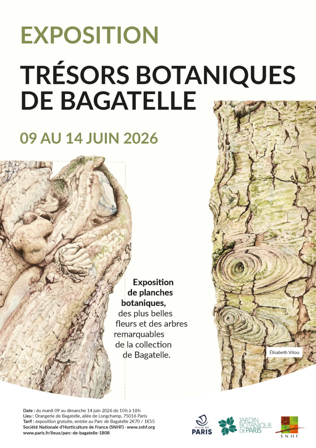 Exposition | Trésors Botaniques de Bagatelle du 9 au 14 juin 2026 | SBF